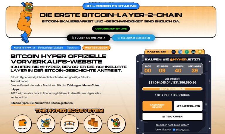 Bitcoin Hyper Prognose: Kursziele 2026 - 2030 & Presale Check