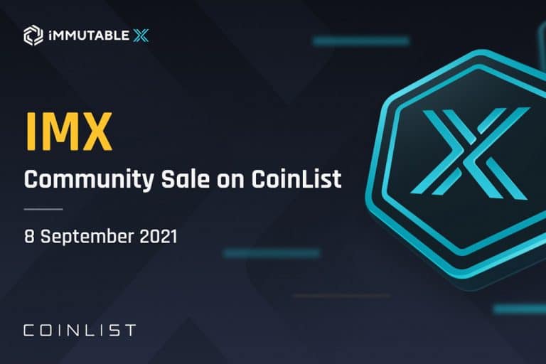 Immutable X to Conduct IMX Token Sale on CoinList Starting September 8