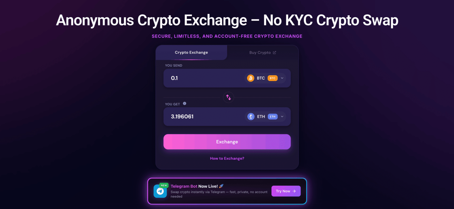 Top 12 No-KYC Crypto Exchange Platforms | Coinspeaker
